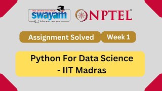 Python For Data Science Week 1 Nptel Answers My Swayam Nptel Nptel2024