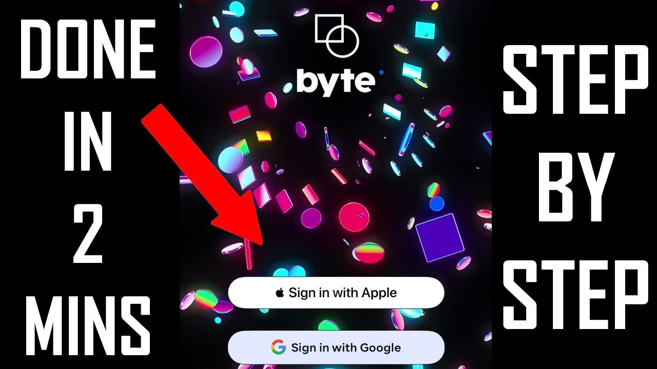 How To Create A New Byte Account In 2 Minutes 2020 Youtube