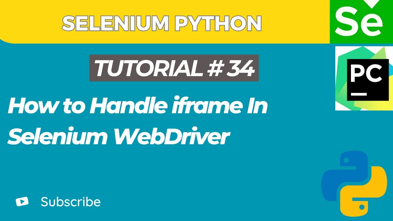 Selenium Webdriver With Python Tutorial 34 How To Handle Iframe In