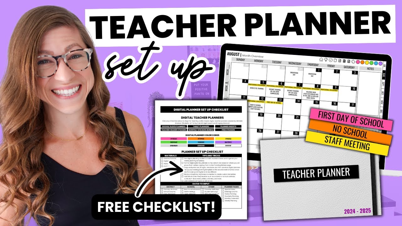 Set Up My Digital Teacher Planner With Me Falling In Love With