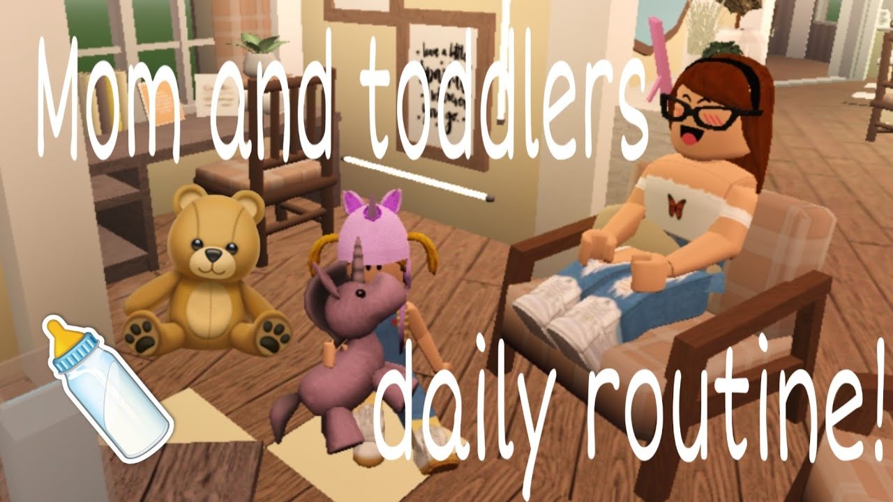 Mom And Toddlers Daily Routine Roblox Bloxburg Roleplay Youtube