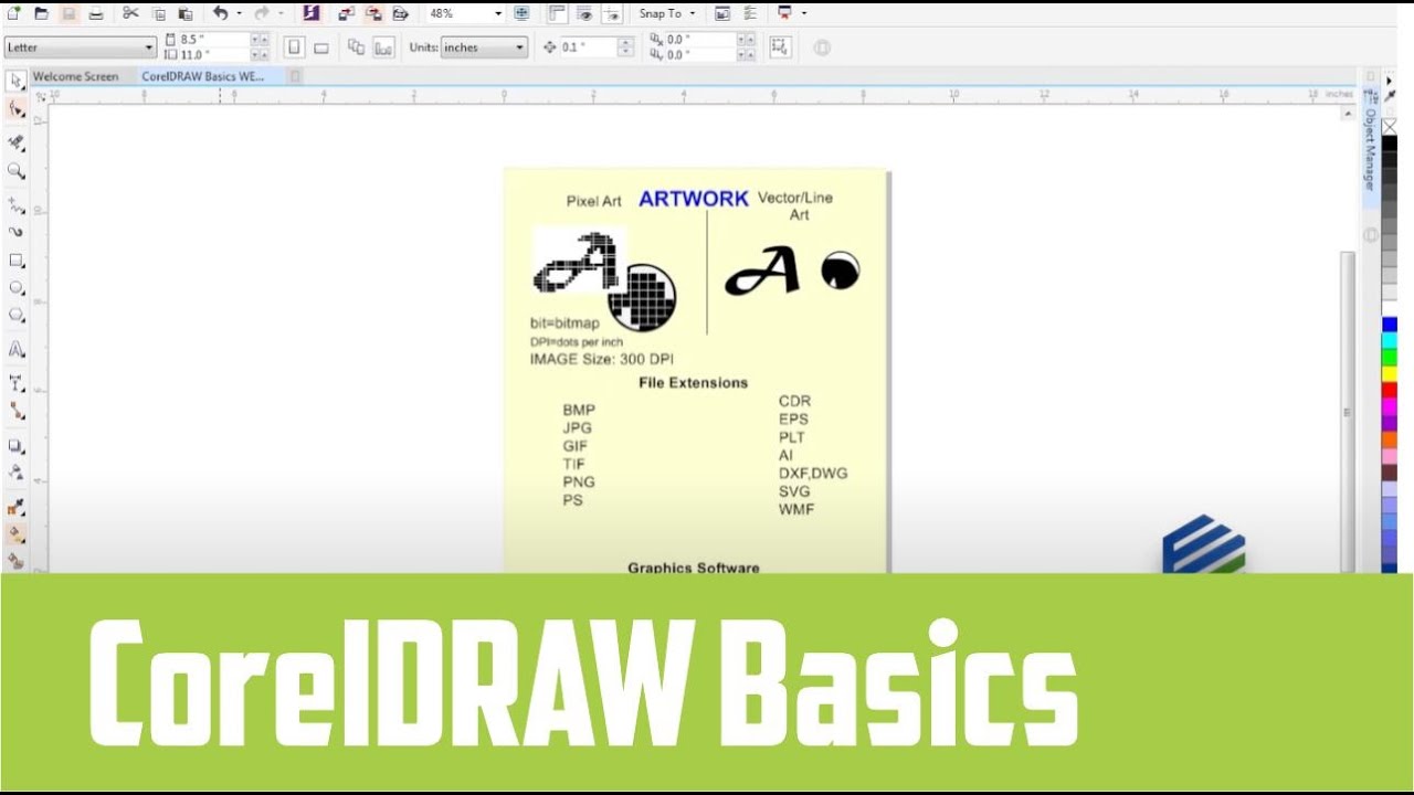 Coreldraw Basics 1 Youtube