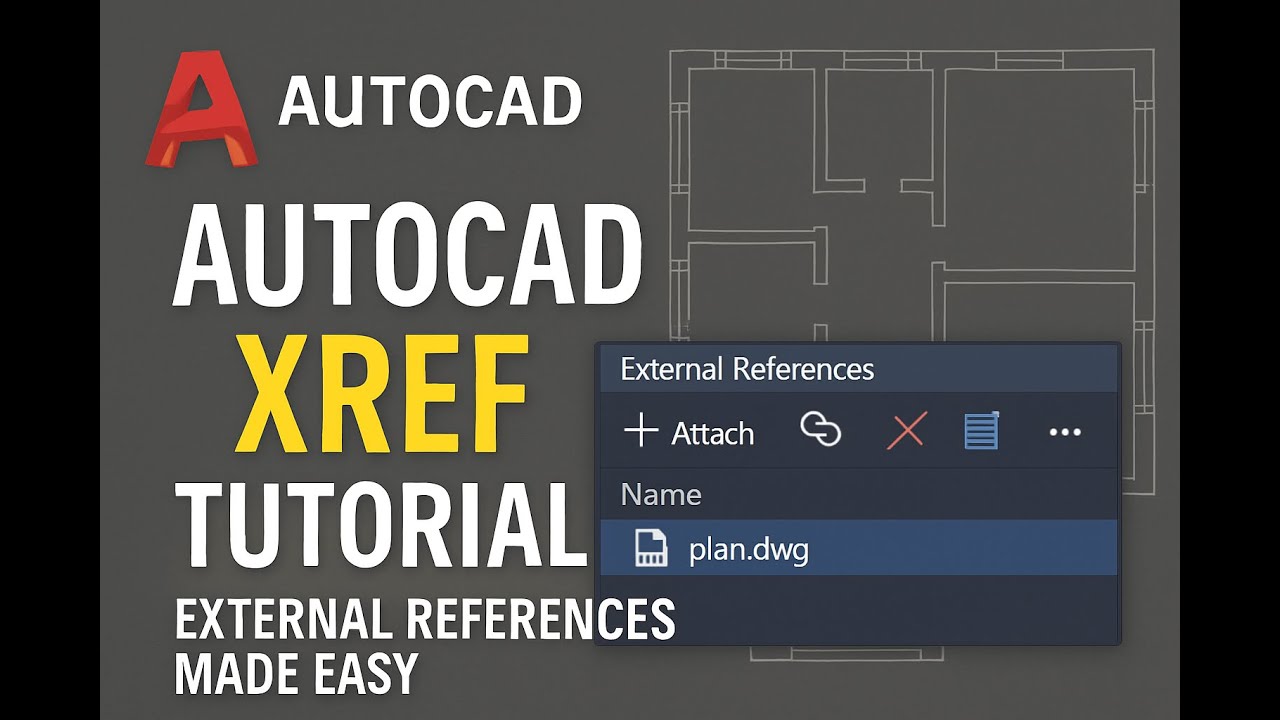 Autocad Xref Tutorial Youtube