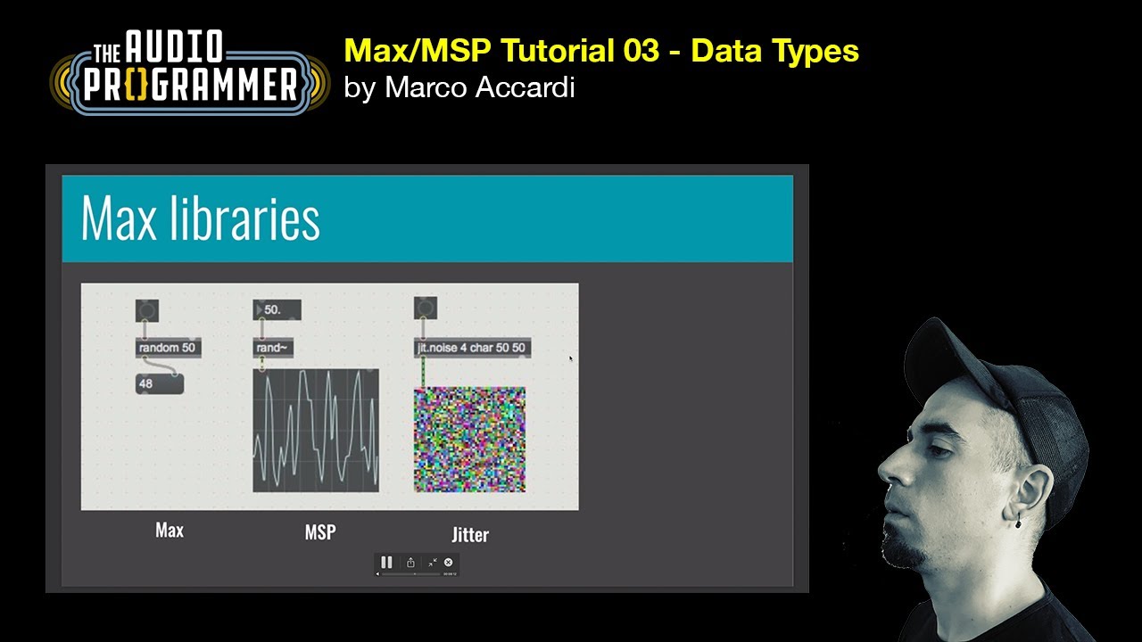 Max Msp Tutorial 03 Data Types By Marco Accardi Youtube