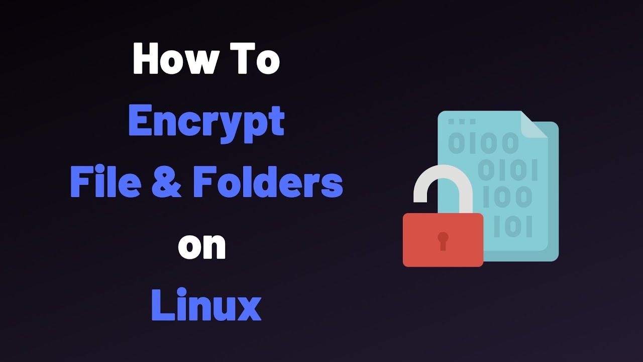 File Encryption In Linux Youtube