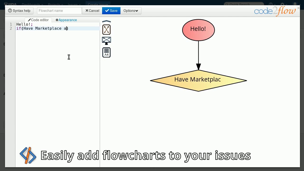 Code2flow For Jira Hassle Free Way To Create Flowcharts Youtube