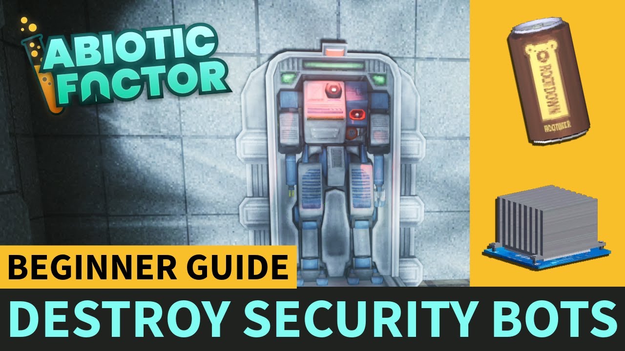 Abiotic Factor How To Kill The Security Bots Tips Tricks Youtube