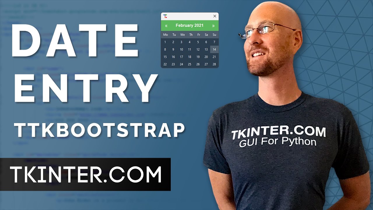 Dateentry Calendar Widget Tkinter Ttkbootstrap 8 Youtube