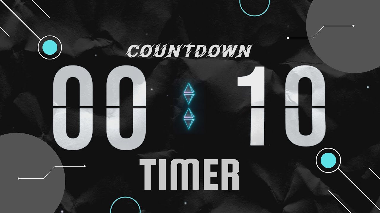 10 Second Timer Countdown Flip Clock With Alarm Beep Youtube