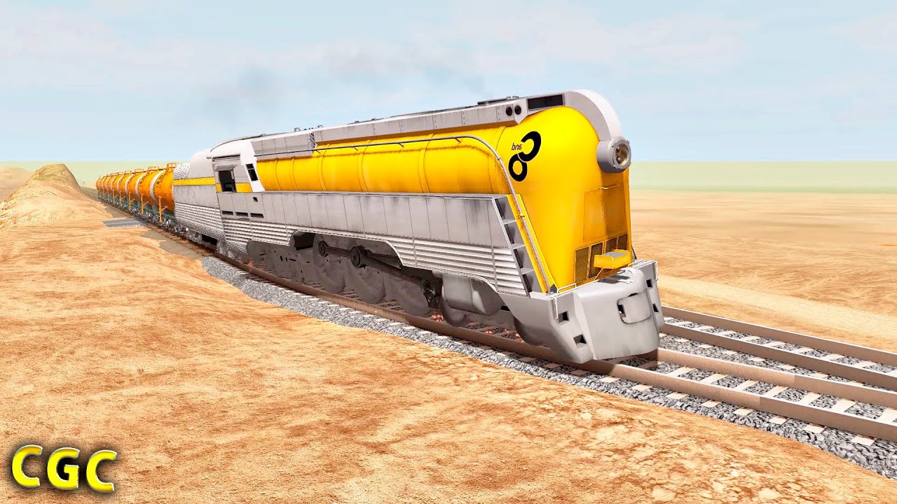 Steam Train Crashes 14 Beamng Drive Youtube