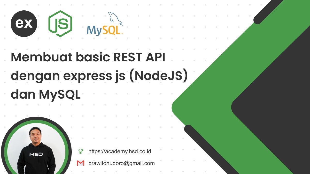 Membuat Basic Rest Api Dengan Express Js Nodejs Dan Mysql Youtube
