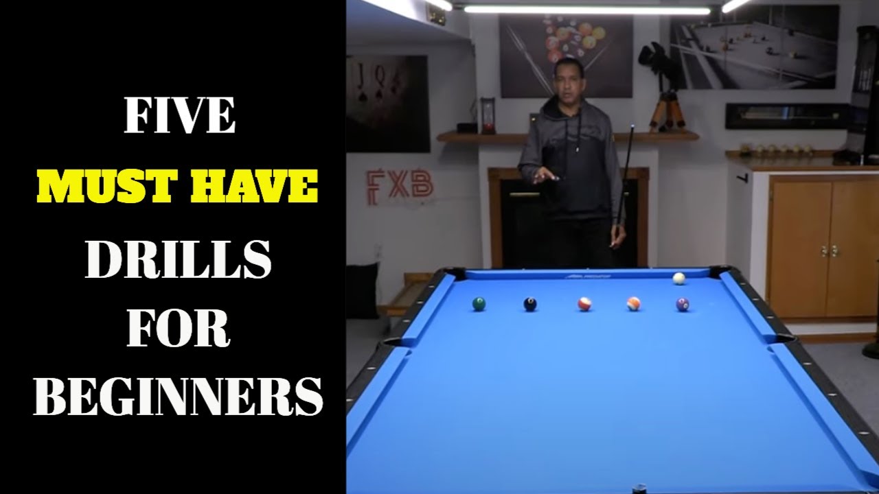 Five Drills For Beginner Pool Players Free Pool Lessons Youtube