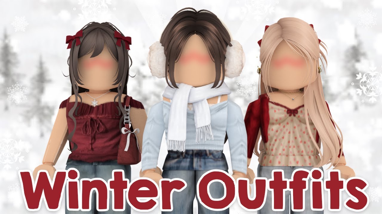 Winter Christmas Outfits W Codes Tutorial For Bloxburg Berry