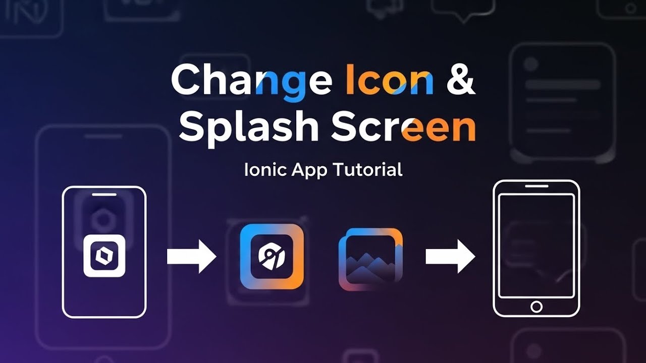 Change Icon Splash Screen In Ionic App Youtube