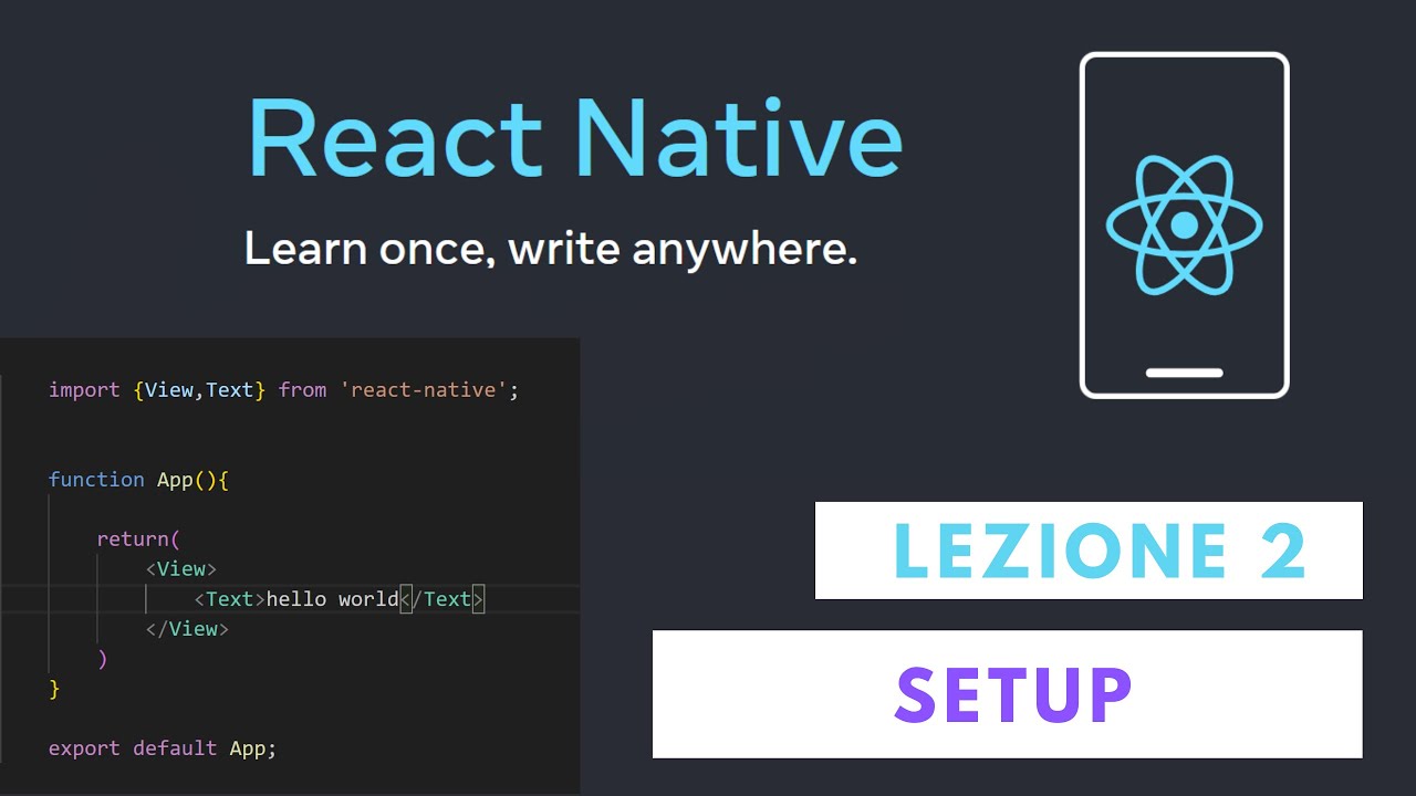 Setup React Native Tutorial 02 Youtube