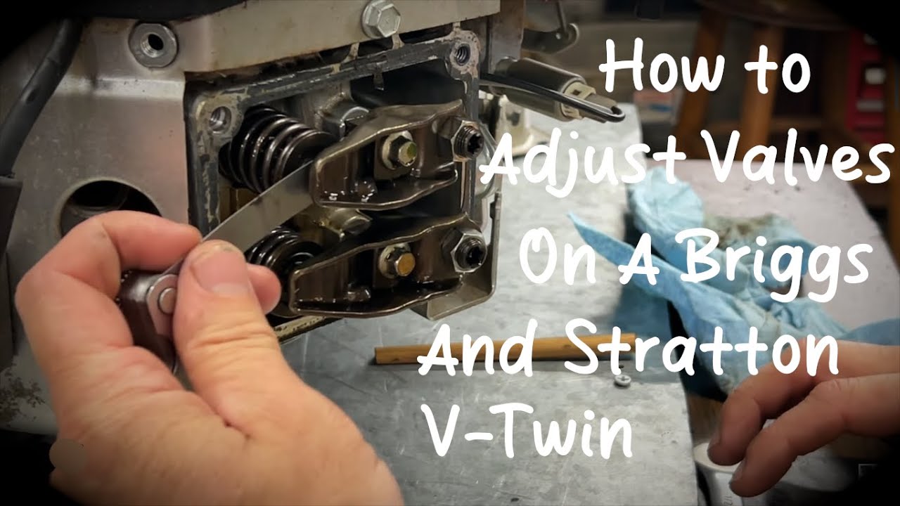 How To Adjust Valves On A Briggs Stratton Engine Youtube
