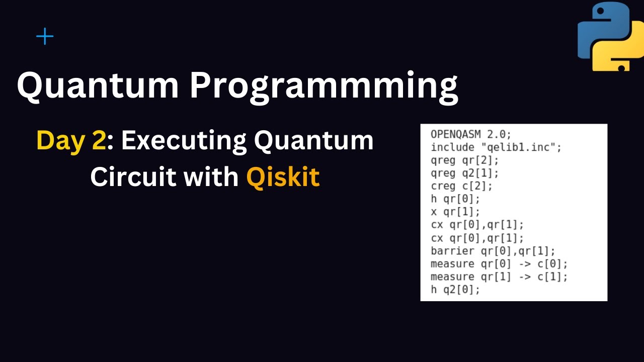 Executing Quantum Circuit With Qiskit In Python Youtube