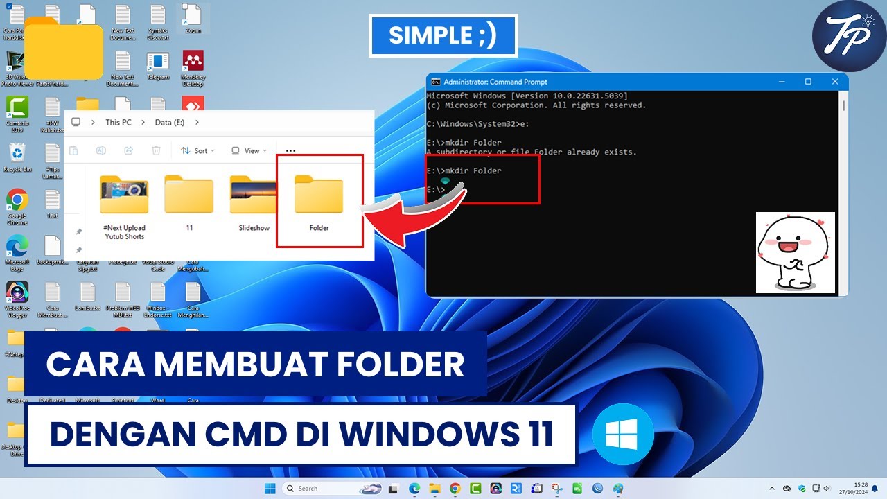 Cara Membuat Folder Dengan Cmd Di Windows 11 Youtube