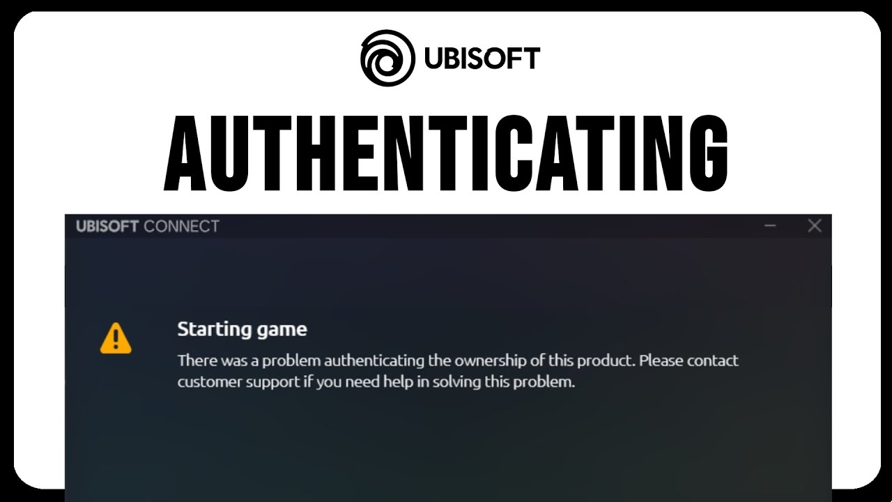 How To Fix Ubisoft Problem Authenticating Ownership Solved 2025