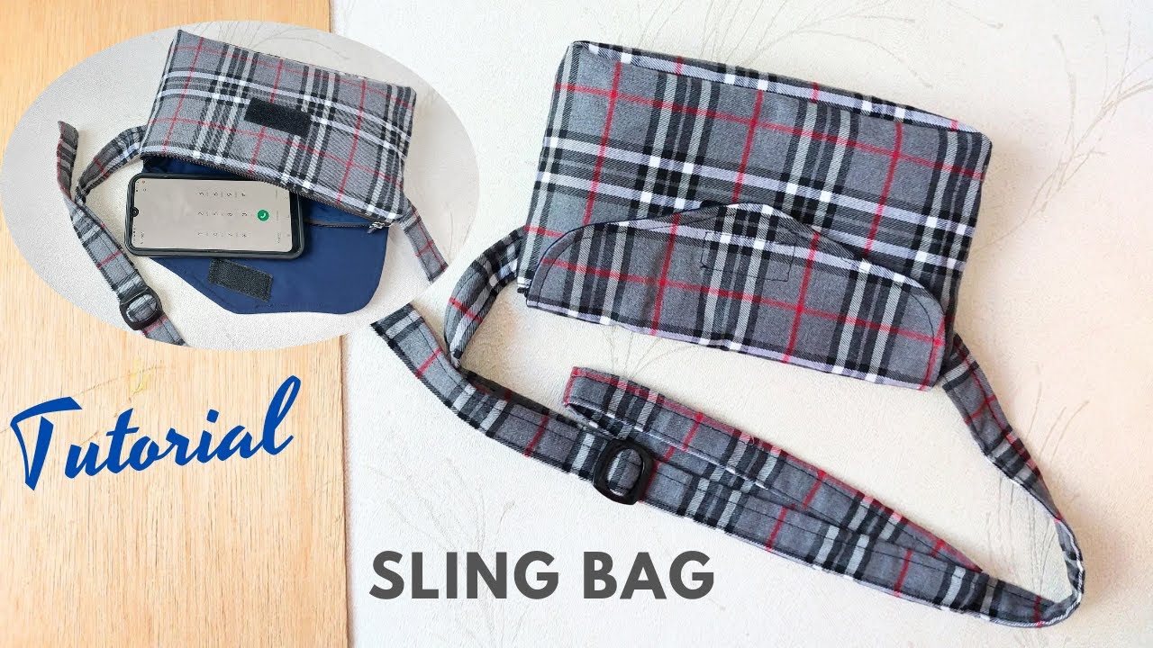 Cara Buat Tas Selempang Sling Bag Tutorial Crossbody Bag Youtube