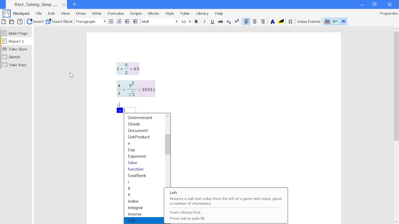 Formulas Youtube