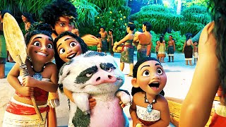 Funny Pua Heihei Scene Moana 2 2024 Movie Clip Hd Joblo Animated Videos ...