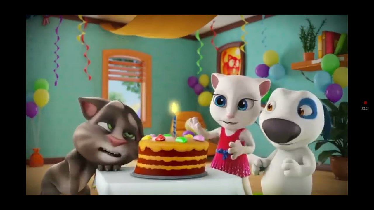 Talking Tom Ep 44 El Super Pastel De Cumpleaños Youtube