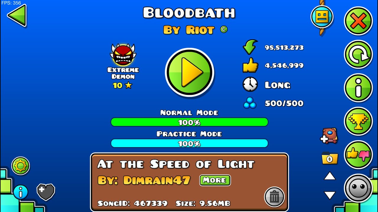 Geometry Dash Bloodbath Complete Youtube