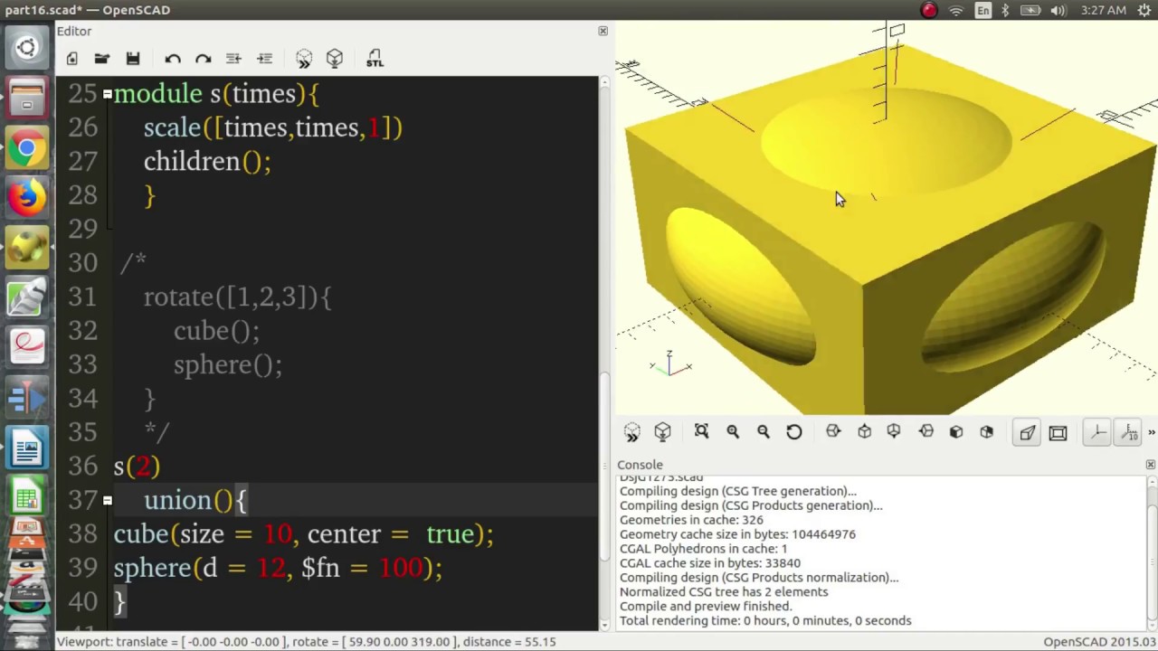 Modules Openscad Tutorial 16 Youtube