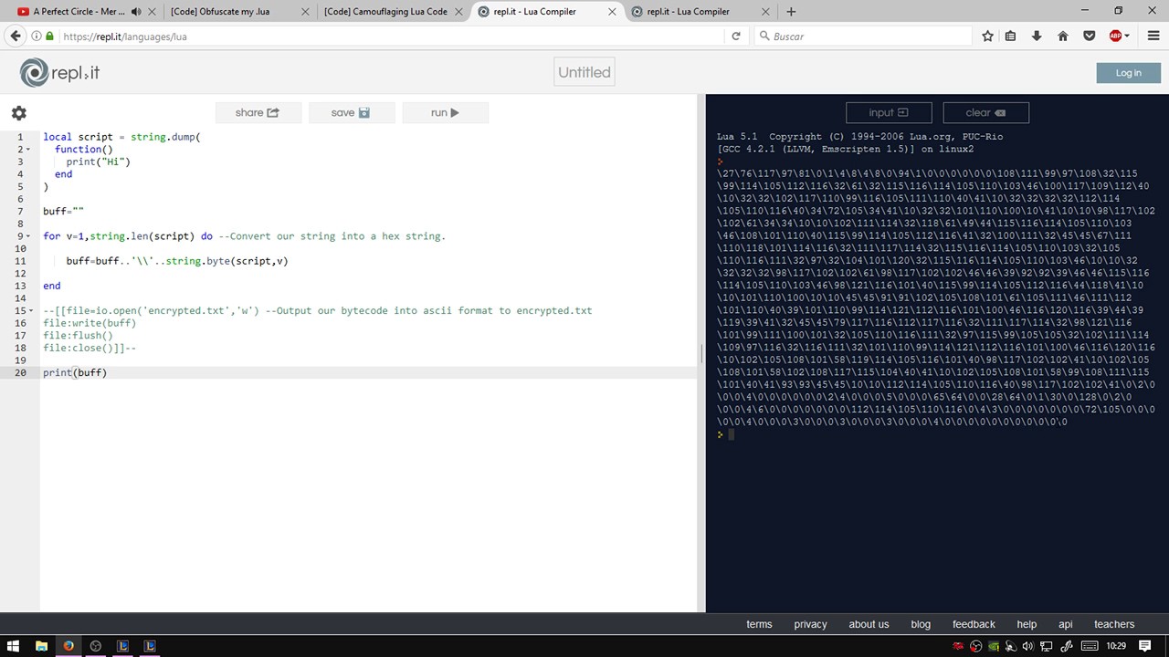 Obfuscate Lua Script Youtube