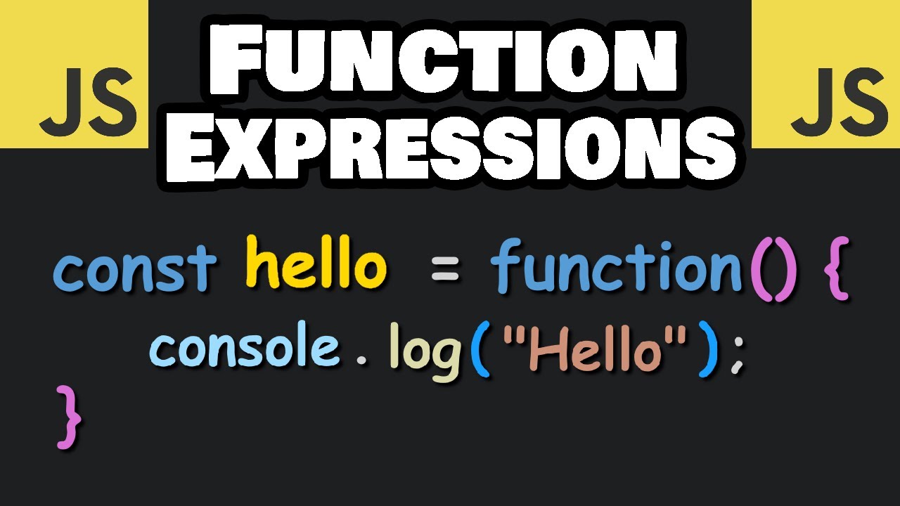 Javascript Function Expressions In 7 Minutes рџђј Youtube