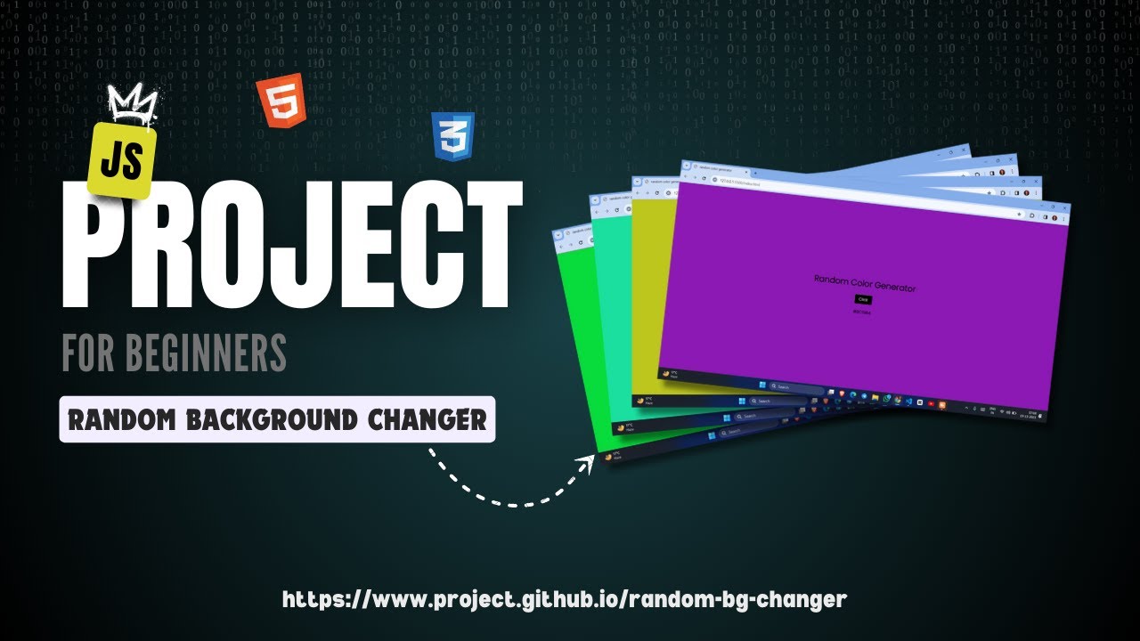 Javascript Project For Beginners Random Background Color Changer