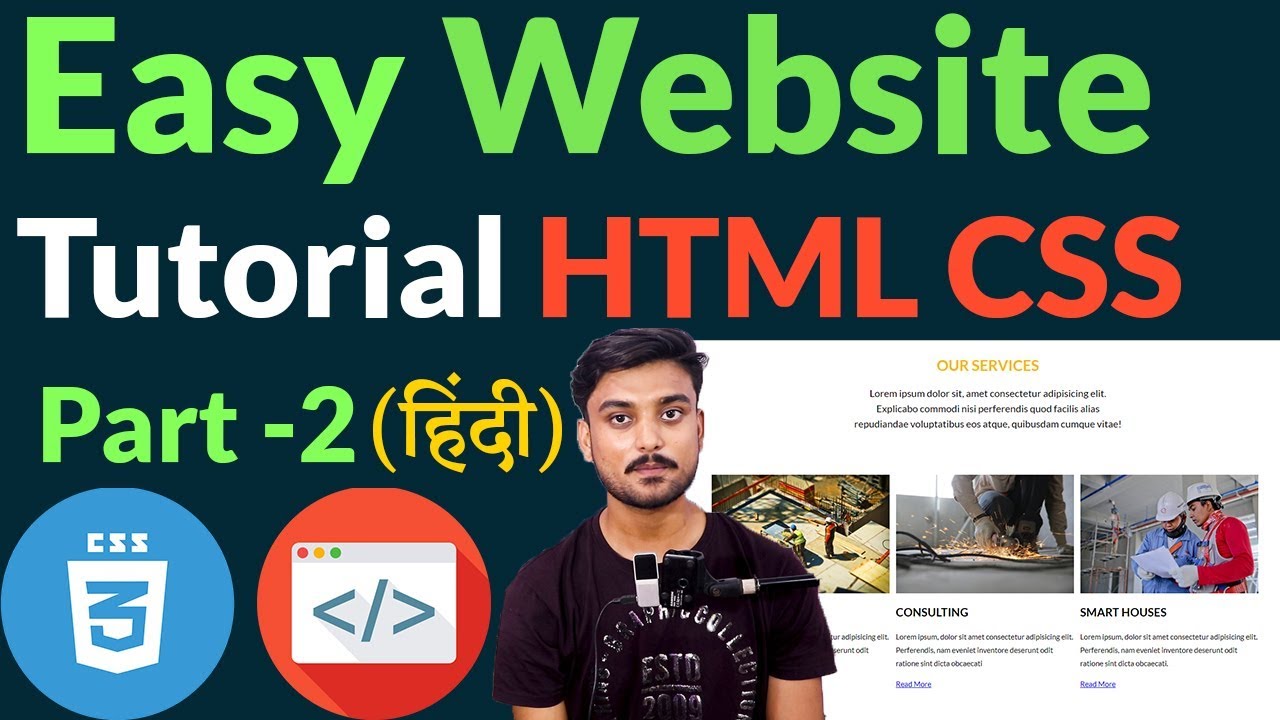Easy Website Tutorial Html Css Part 2 Youtube