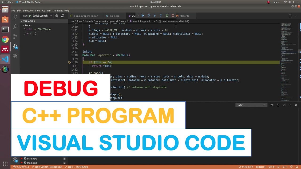 Tutorial How To Debug Your C Program Using Visual Studio Code On