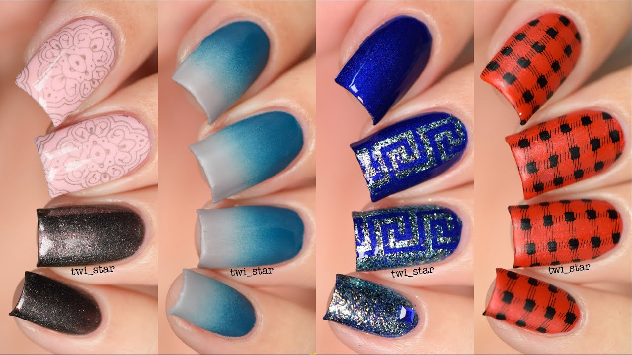 4 Fall Af Nail Art With China Glaze Rebel Collection 2016 Youtube