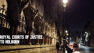 Explorer Walking London Royal Courts Of Justice To Holborn Samurai ...