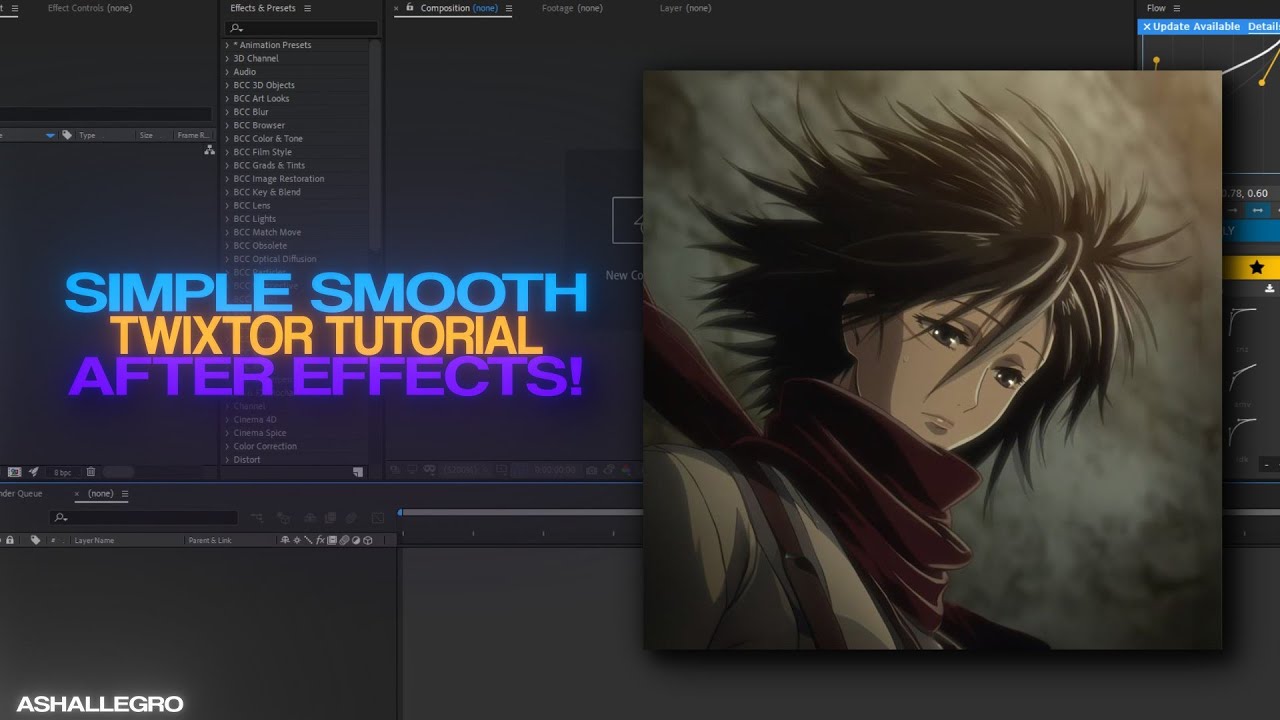 Simple Twixtor Tutorial Flowframes After Effects Youtube