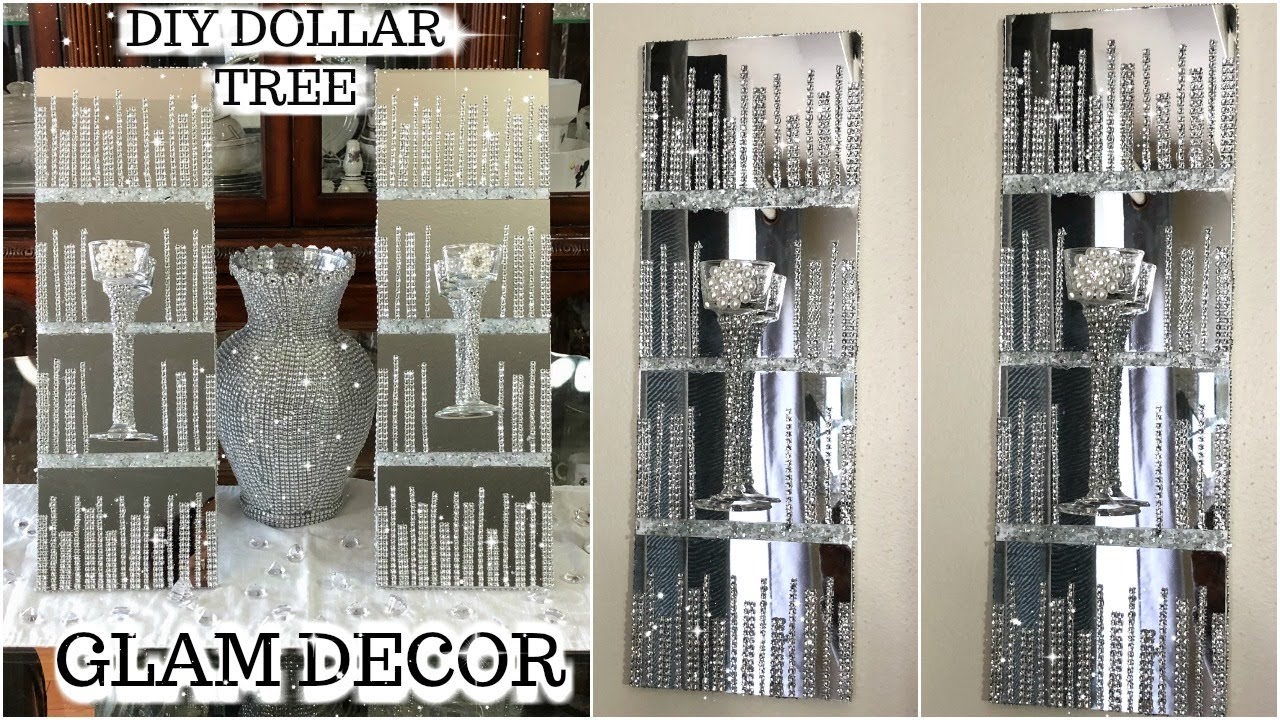 Dollar Tree Diy Glam Mirrored Wall Sconces Diy Glam Home Decor Ideas