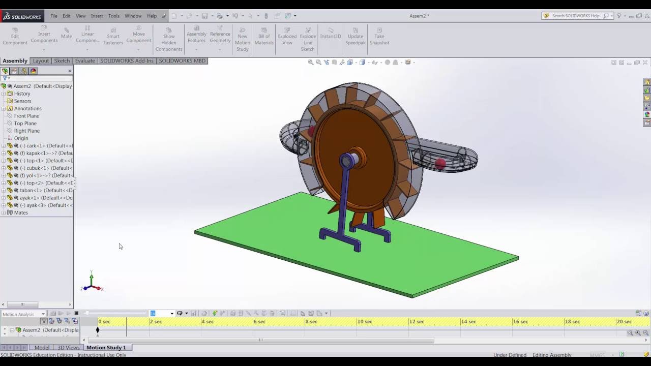 Solidworks Motion Study Gravity At Carla Apgar Blog
