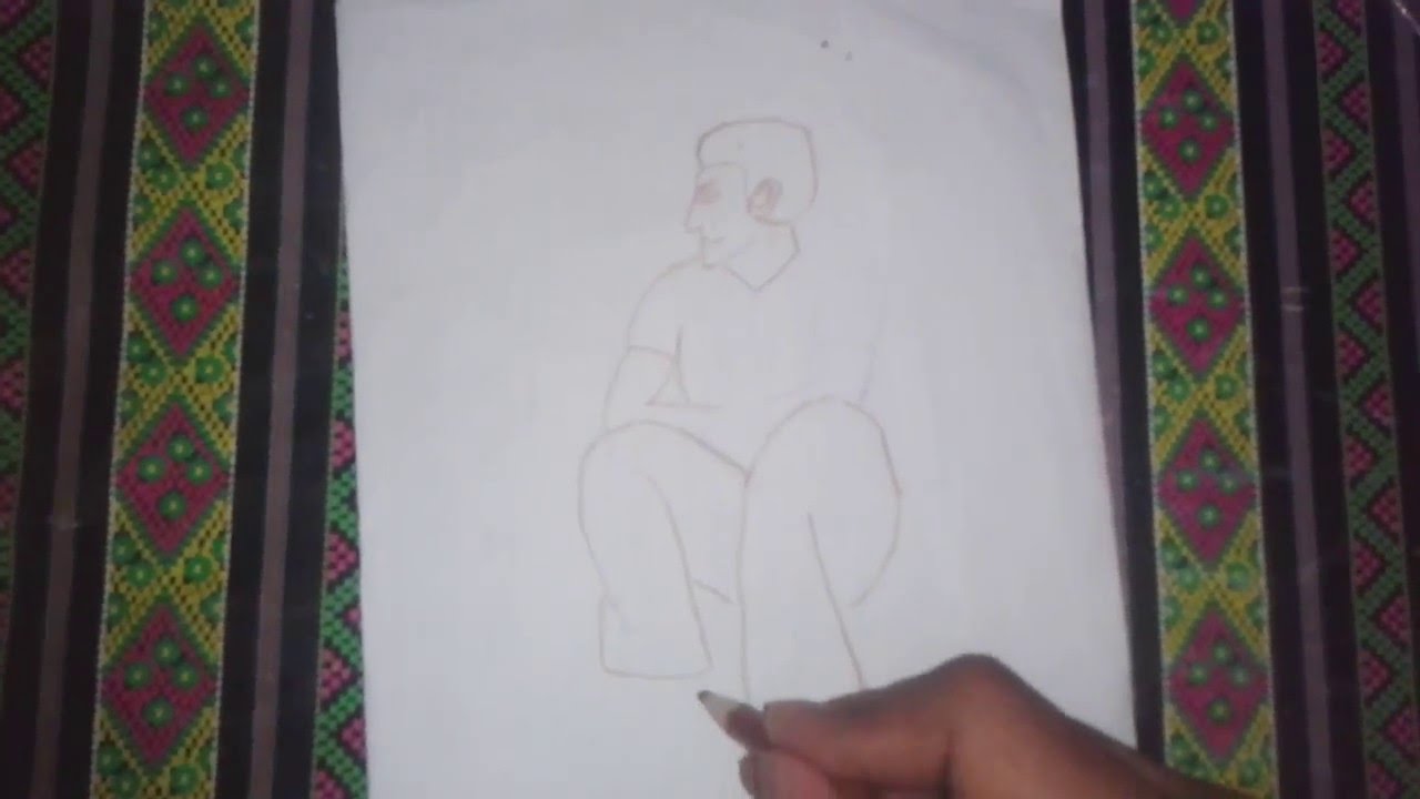 Cara Menggambar Orang Yang Mudah Semburat Warna