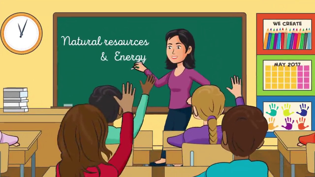 Background Video Animation Of Teacher And Students In Classroom Youtube
