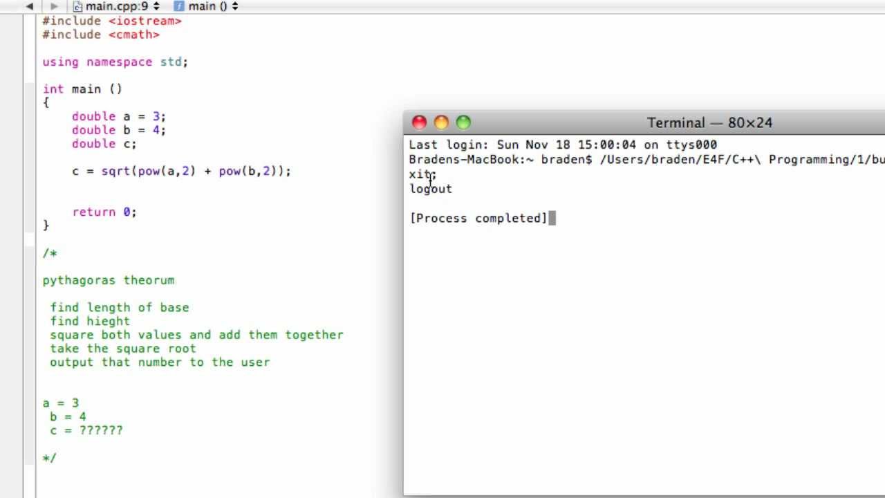 Pythagoras Theorem In Python Code