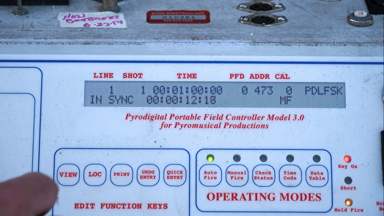 Pyrodigital Auto Fire Using Fsk Timecode Youtube