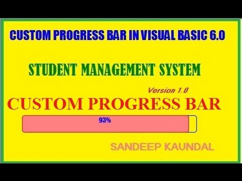 Computer Gyan Custom Progress Bar In Splash Screen Using Visual Basic