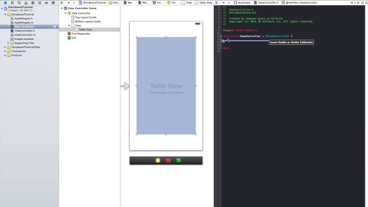 Connecting Storyboard Objects To Code In Xcode Youtube