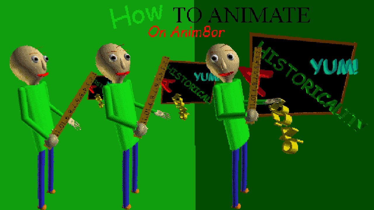 How To Animate Baldi Not Only Baldi In Anim8or Youtube