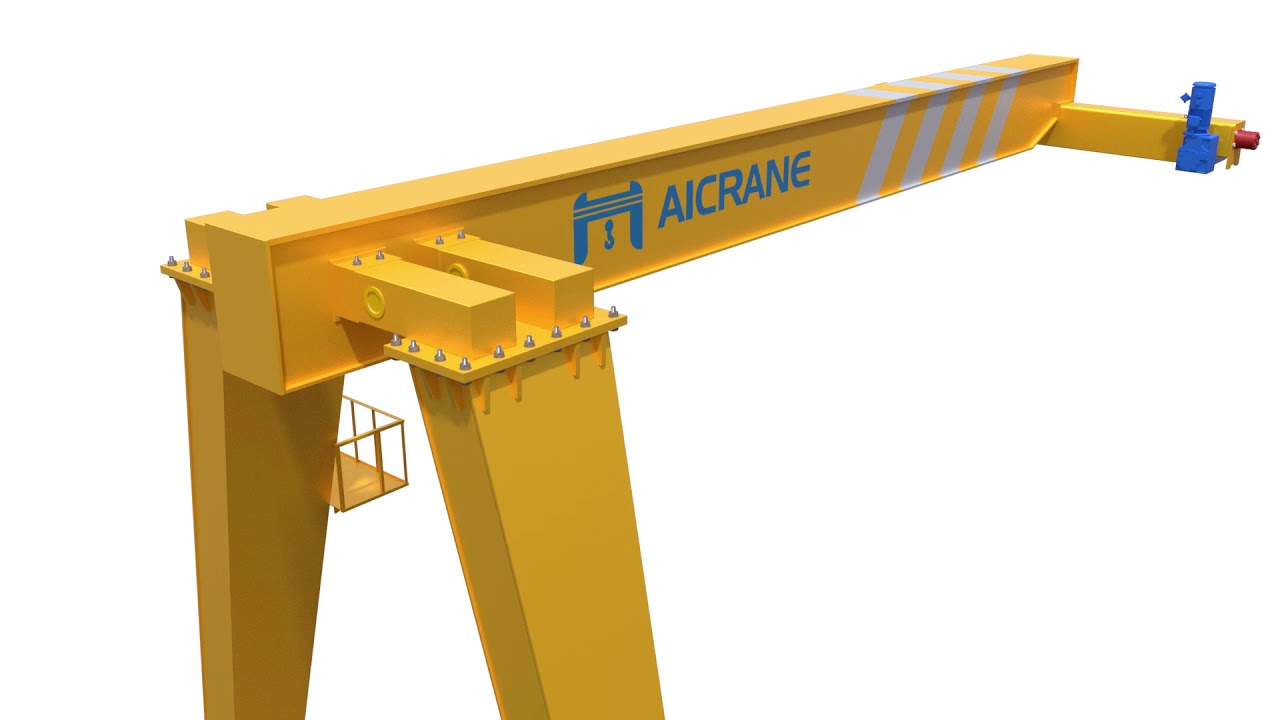Aimix Group Semi Gantry Crane For Lifting Solutions Youtube