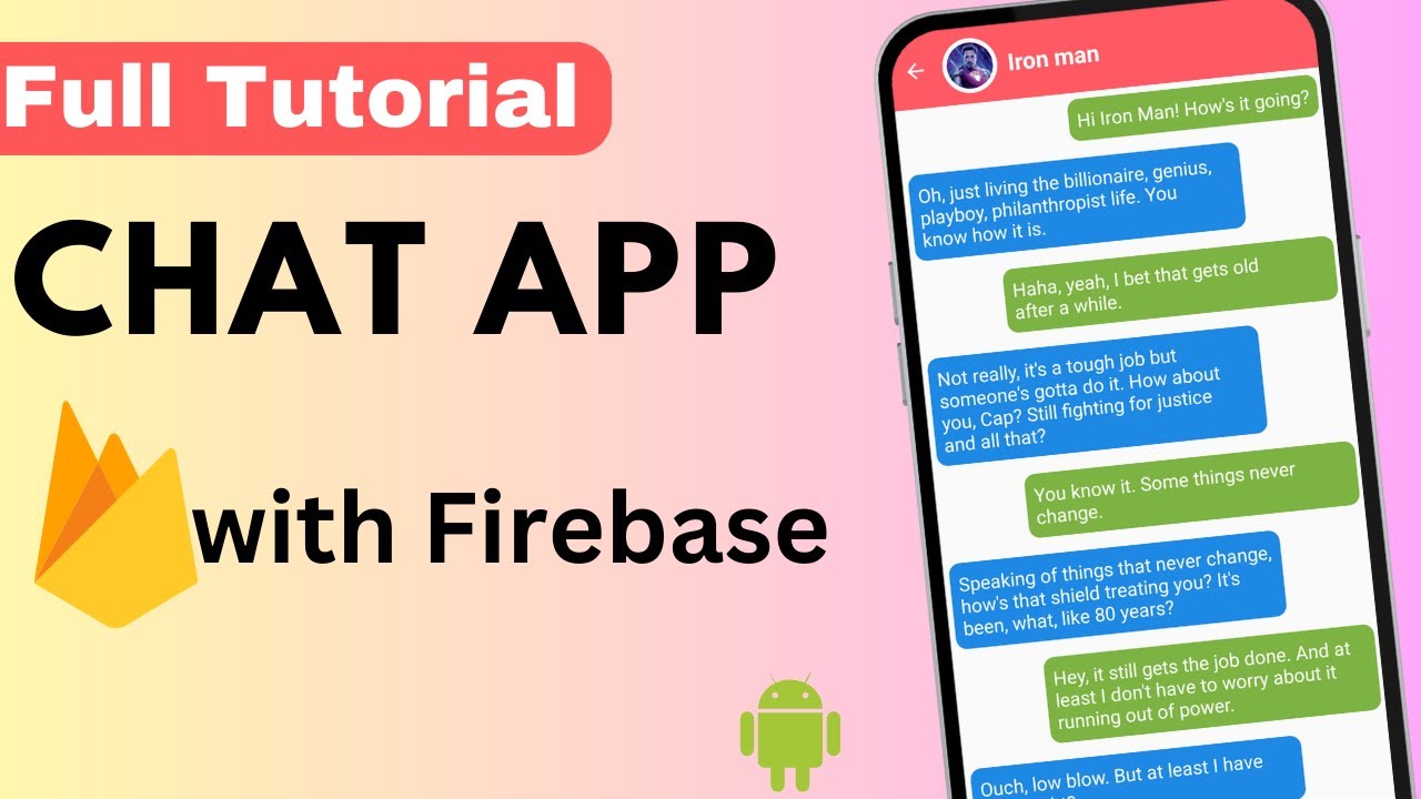 Chat Application With Firebase Android Studio 2024 Youtube