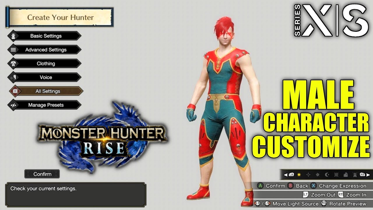 Monster Hunter Rise Male Character Creation Monster Hunter Rise