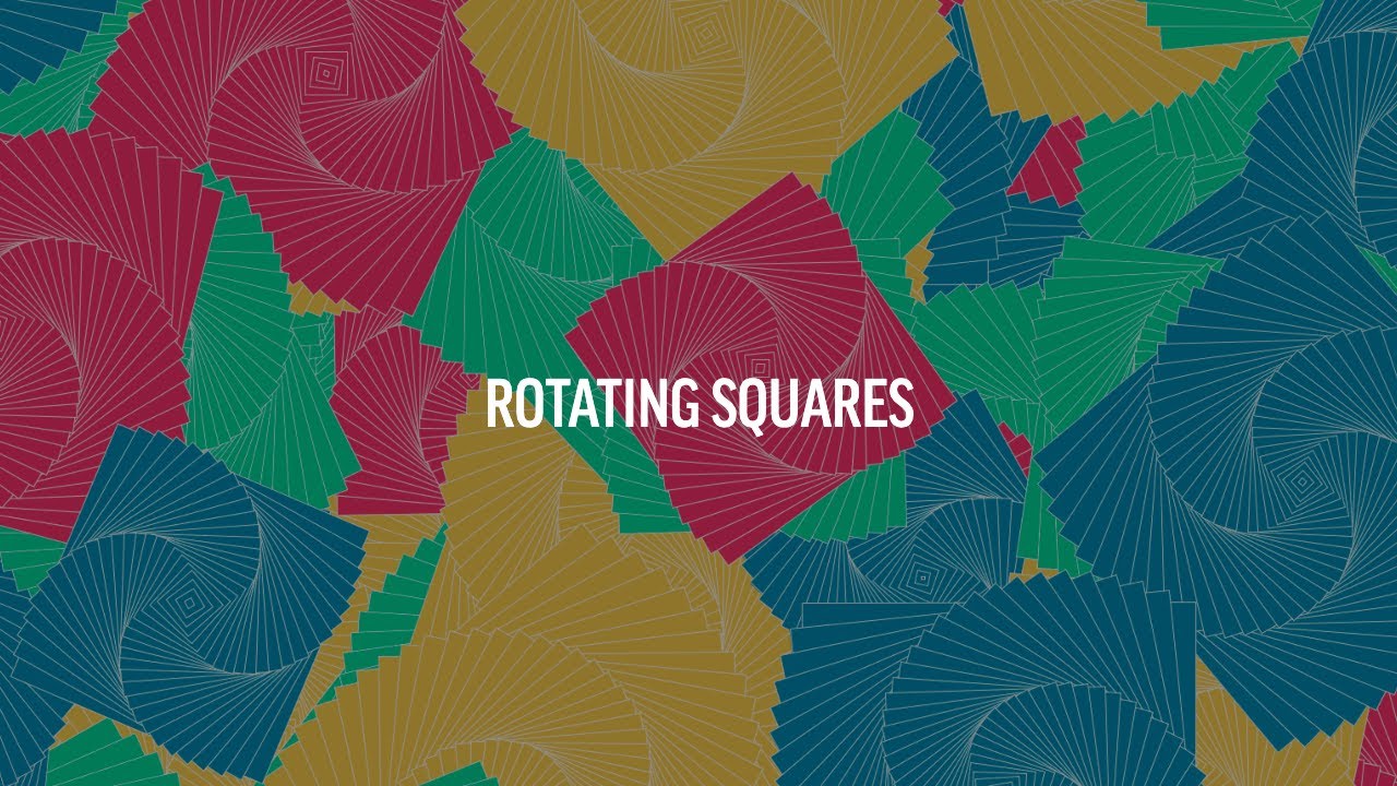 Processing Java Sketch Rotating Squares Youtube